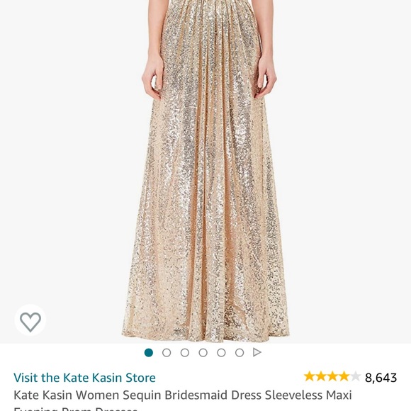 Kate Kasin | Dresses | Kate Kason Womens Sequin Bridesmaid Evening Or ...